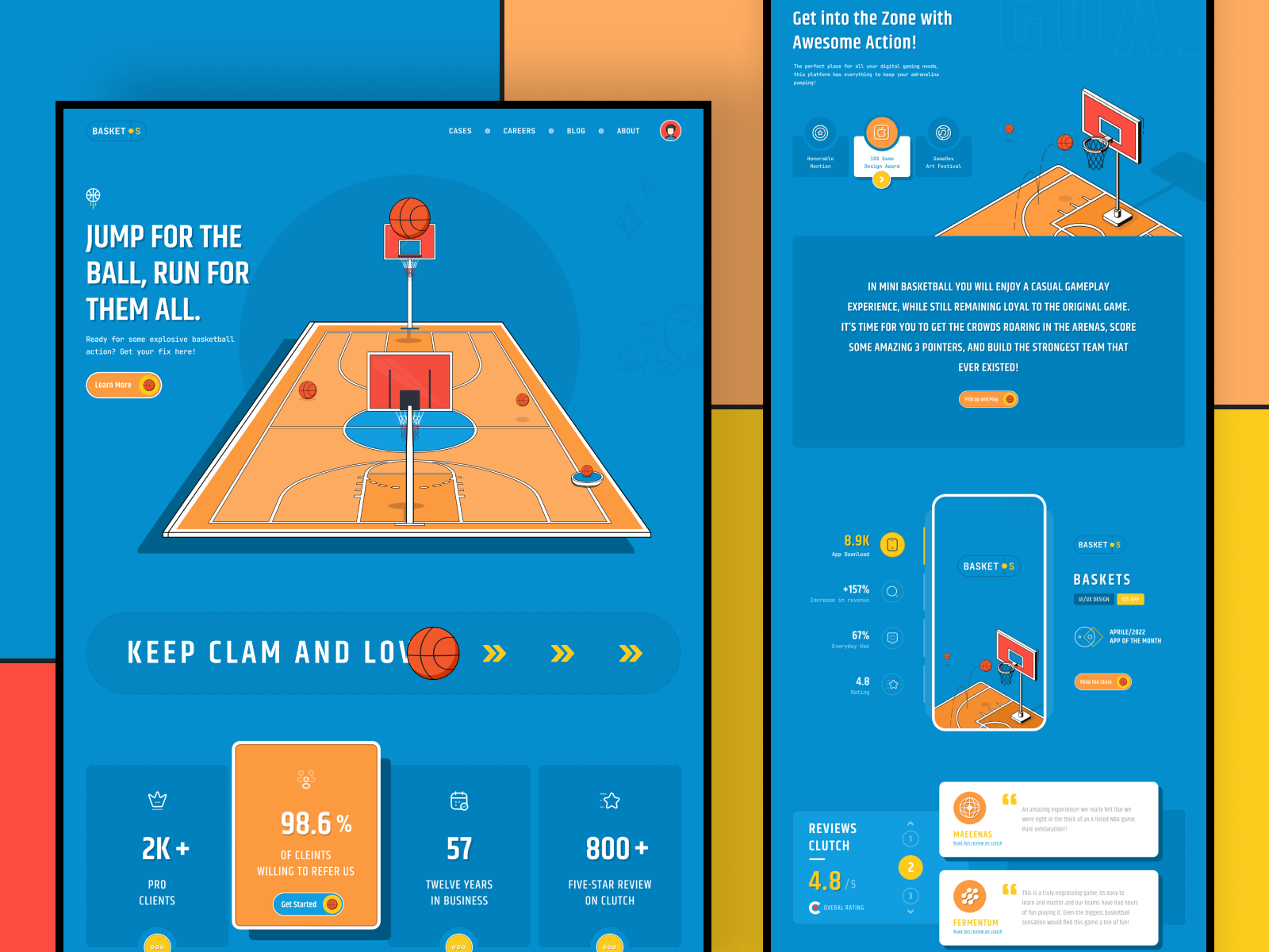 Game Landing Page by 300Mind UI/UX for 300Mind on Dribbble