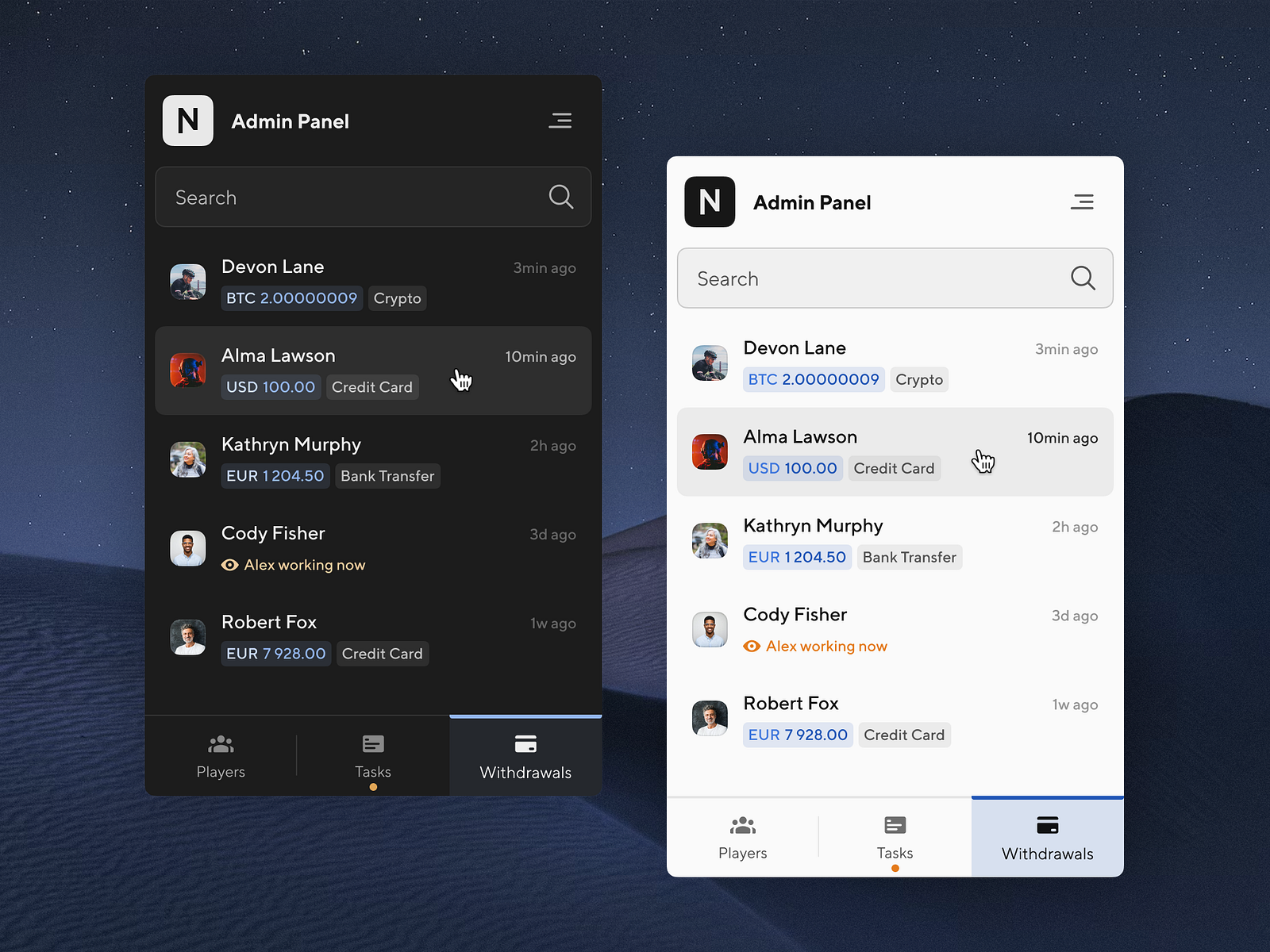 Admin System — Sidebar by Anton Poznyak on Dribbble