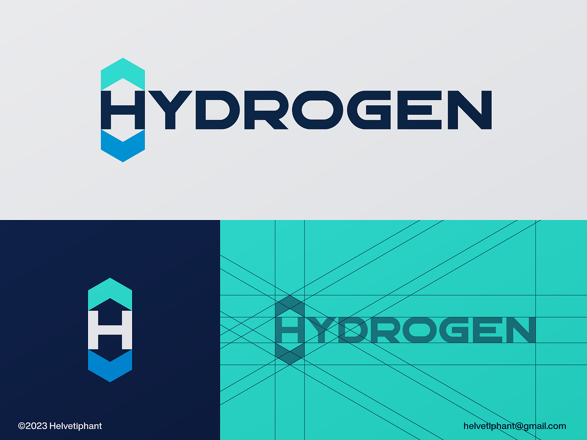 Hydrogen - Word Mark Concept by Helvetiphant™ on Dribbble