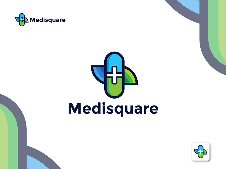Medisquare Logo Design by Graphixio Studio on Dribbble