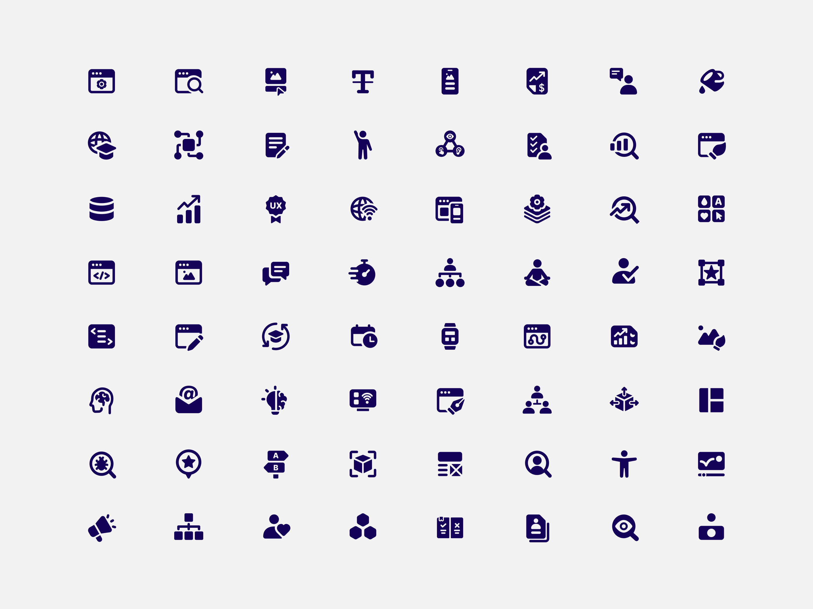 Design Skills Icons by Katerina Tereshko for Uxcel on Dribbble