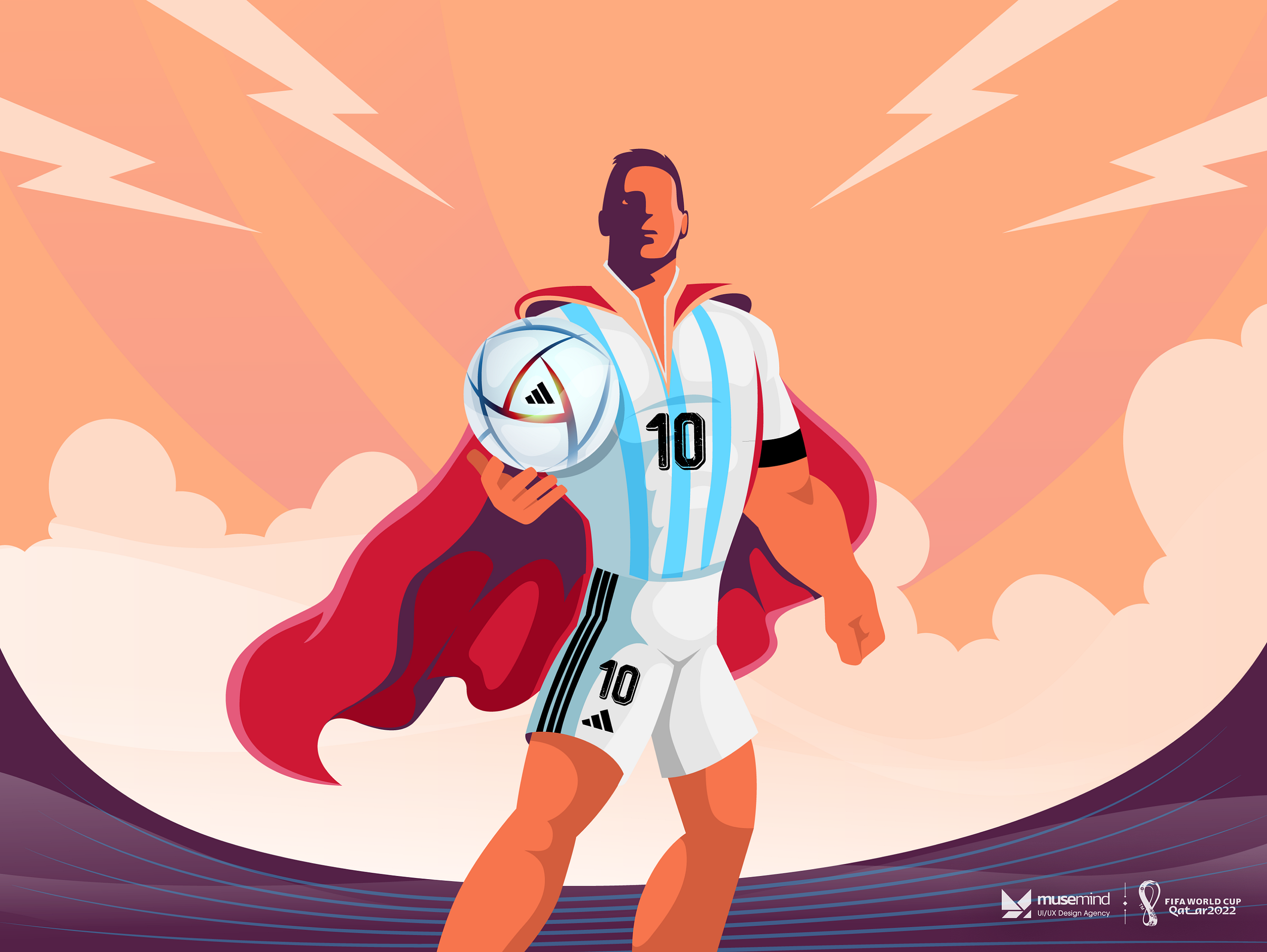 FIFA World Cup 2022- Fan Art | Leo Messi by Musemind Branding for ...