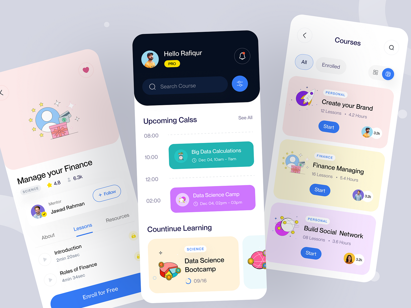 E-Learning Mobile App | Online Course by Rafiqur Rahman for Filllo ...