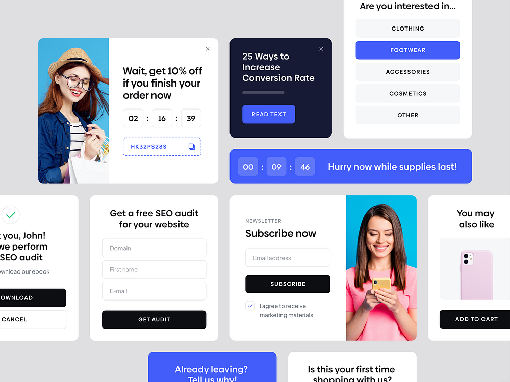 Browse thousands of Popup images for design inspiration | Dribbble