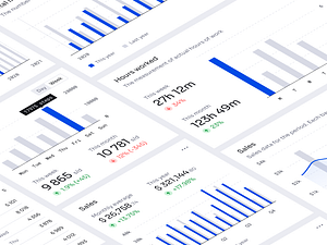 Bar Chart (Vertical) | Universal Data Visualization by Dima Groshev | 123done on Dribbble
