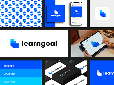 learning goal logo & brand identity guide by Masum Billah on Dribbble