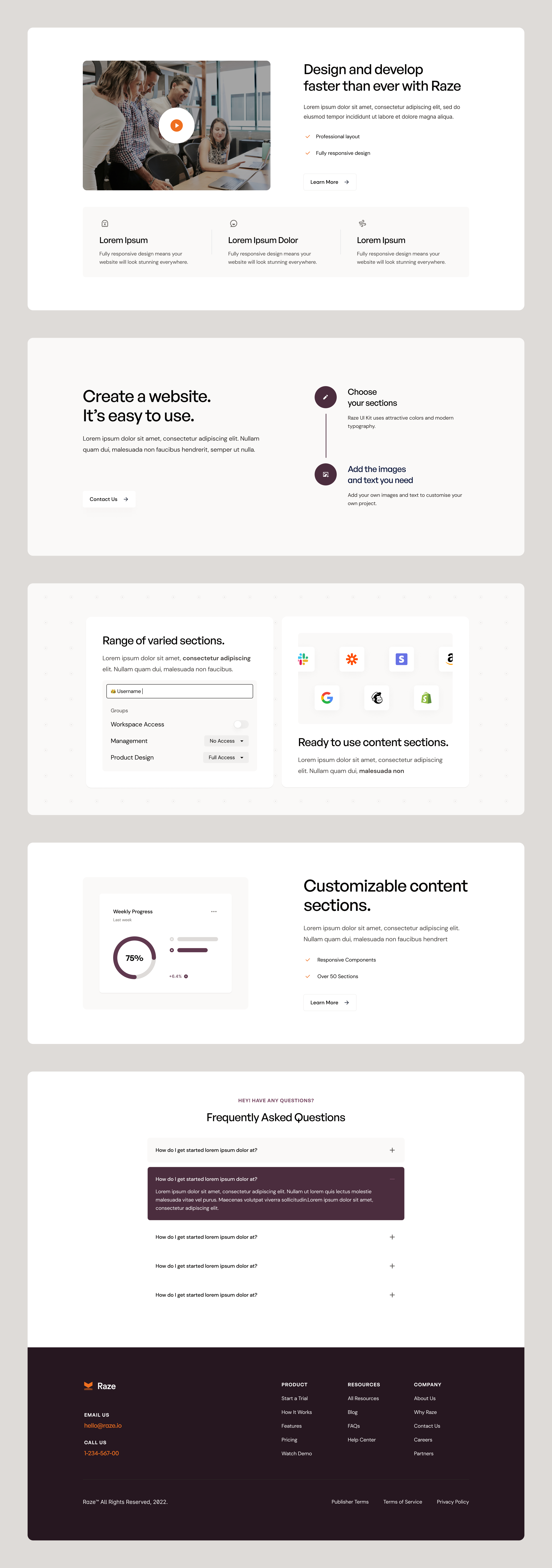 Flowbase: Raze Template by Batuhan Kara for Flowbase on Dribbble