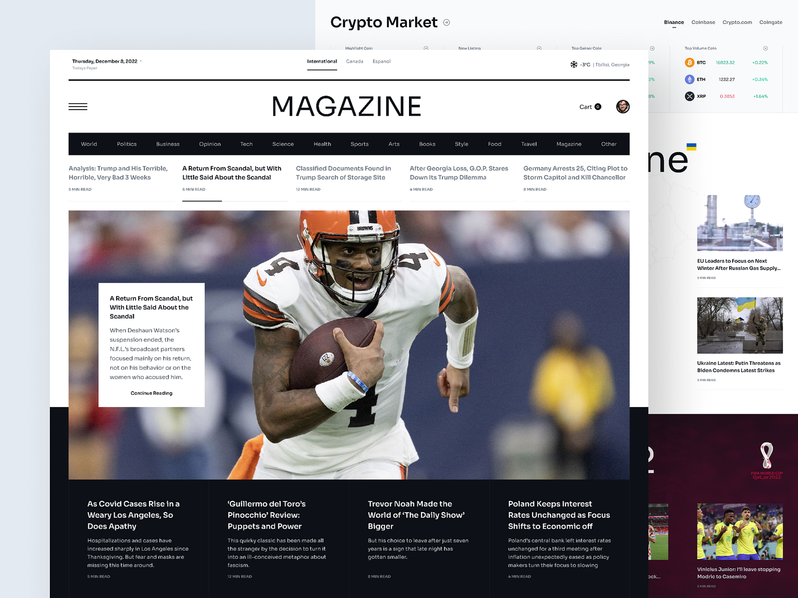 Magazine Np Ui By Nicholas Ergemla For Steelmonk On Dribbble