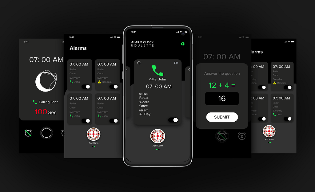 Alarm App UI Design by Ankita Koladiya on Dribbble