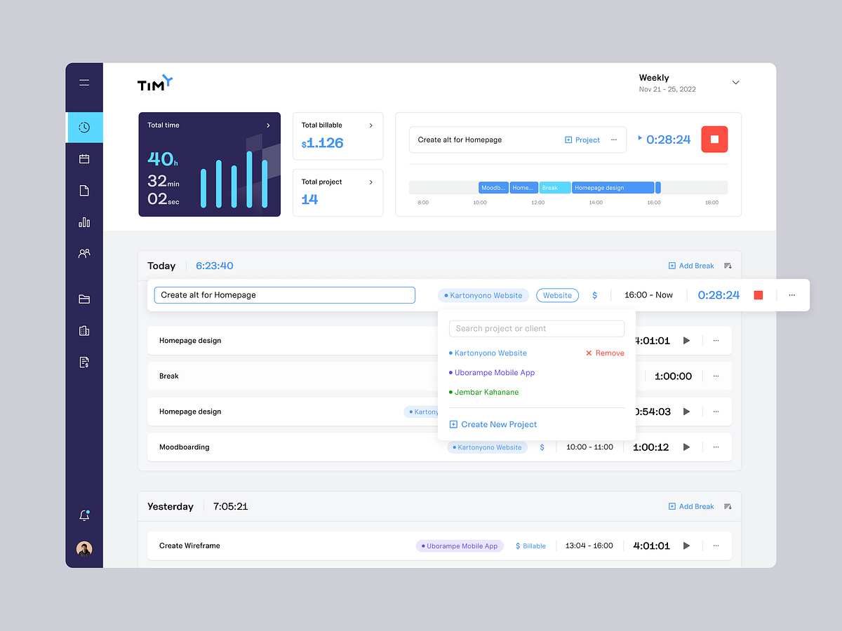 Habit tracking app by Mariam Belarbi for Fireart Studio on Dribbble