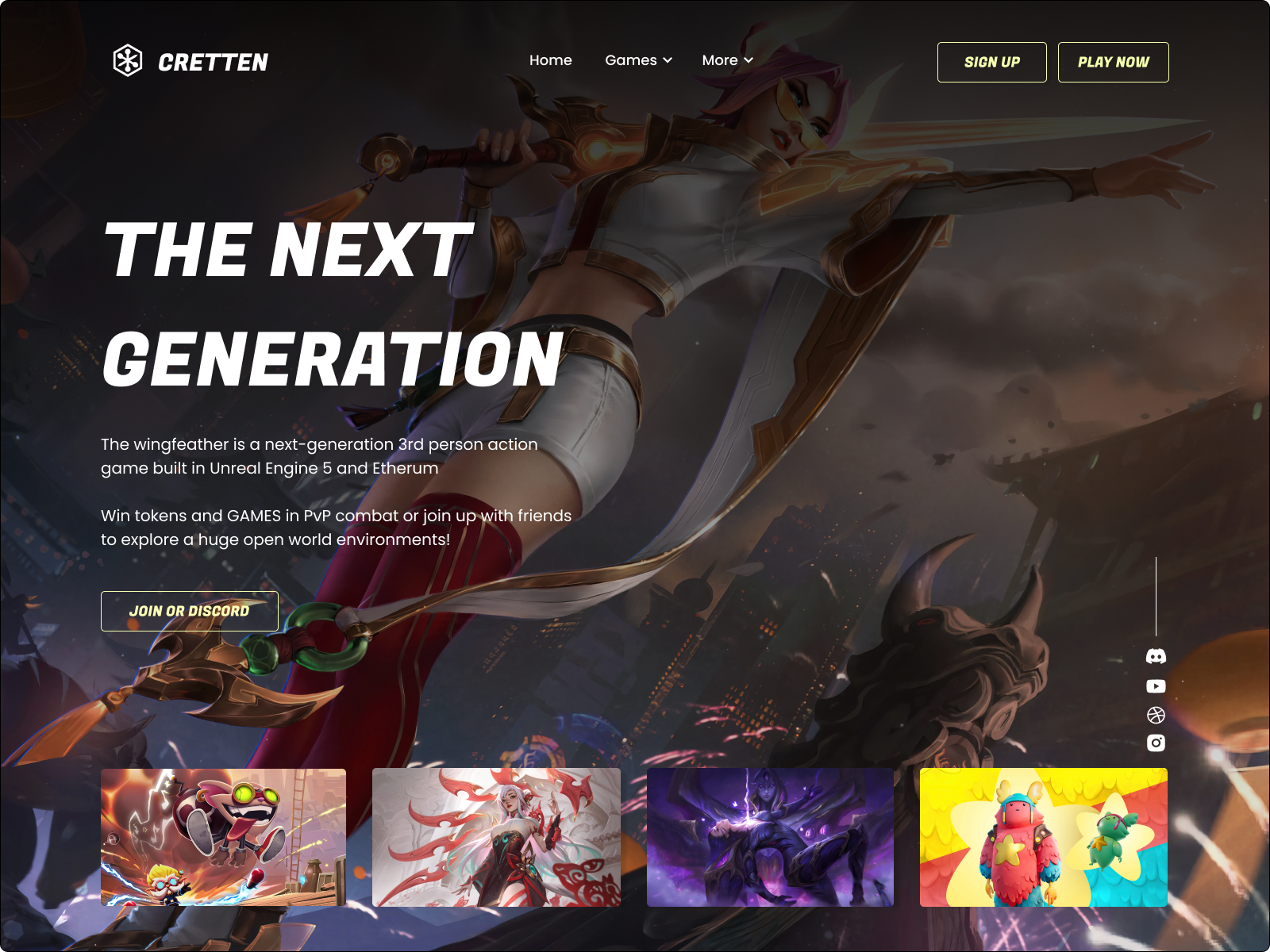 Landing - Home page design, WEB DESIGN GAMES by Sebastián Giraldo on ...