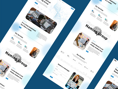 Medical lab website UI by Usama Shahzad on Dribbble
