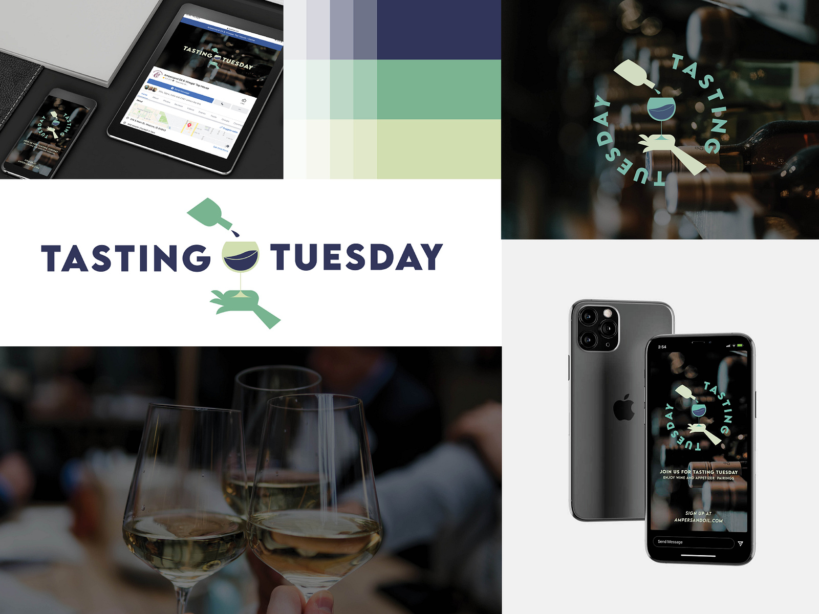 Tasting Tuesday Event Branding by Madbear Creative Agency LLC on Dribbble