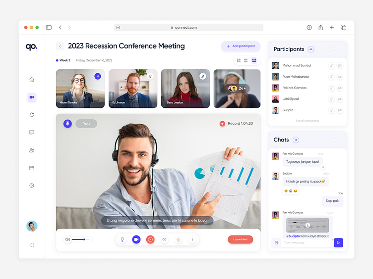 qonnect - Video Conference Platform by Ahmad Dimas for Nija Works on ...