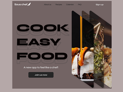 Sou chef website landing page by Alfredo Cáceres on Dribbble