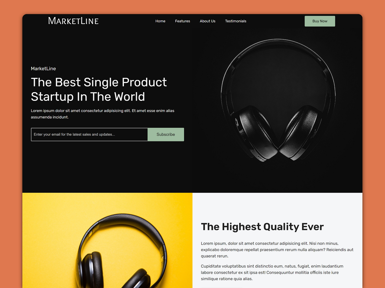 MarketLine - Startup Website Template by Webplate on Dribbble
