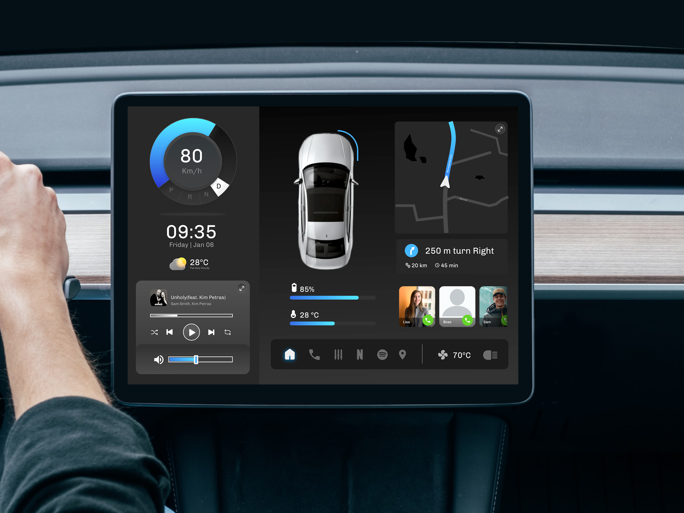 Car Dashboard Design by MohdShan on Dribbble