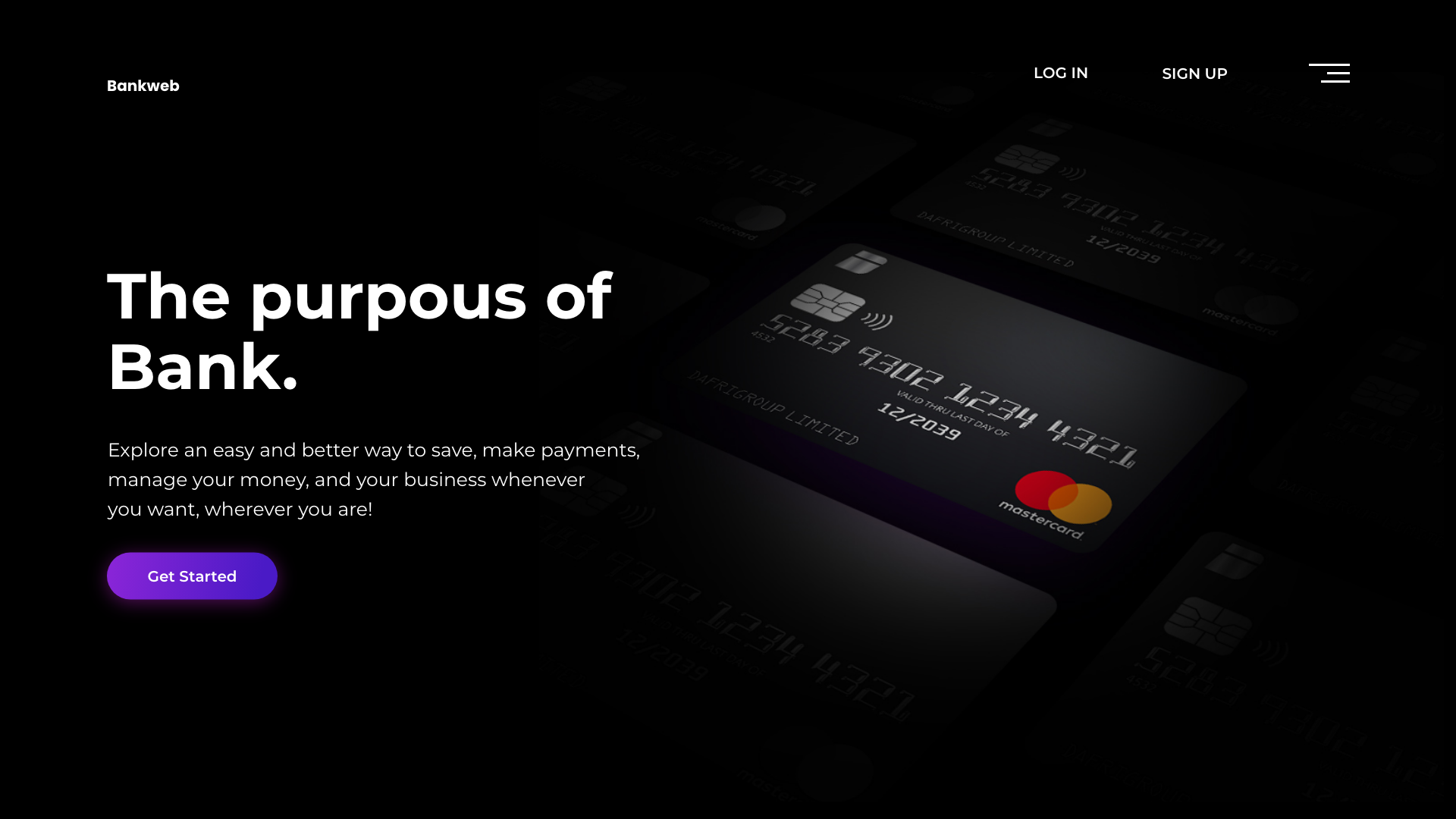 banking app website by Radha Gupta on Dribbble