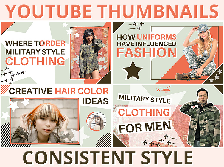 YouTube Thumbnails - Consistent Style by Studio Light and Shade on Dribbble