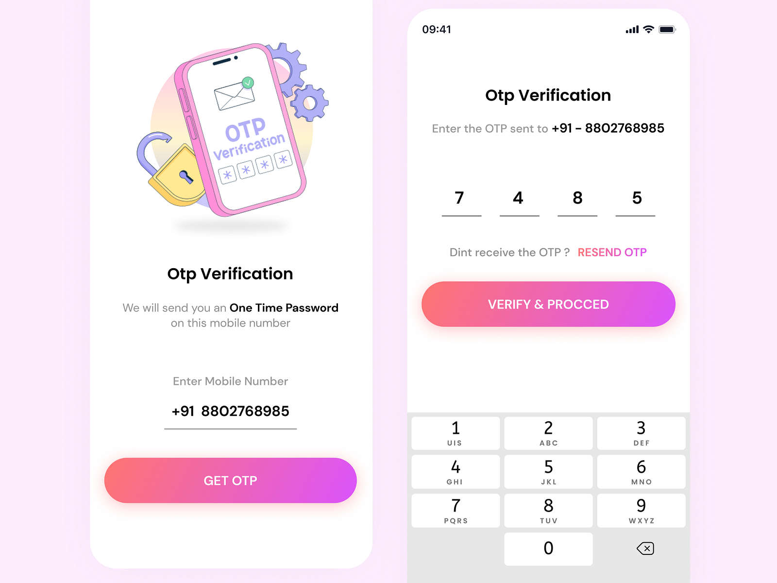 OTP by Cool.UI on Dribbble