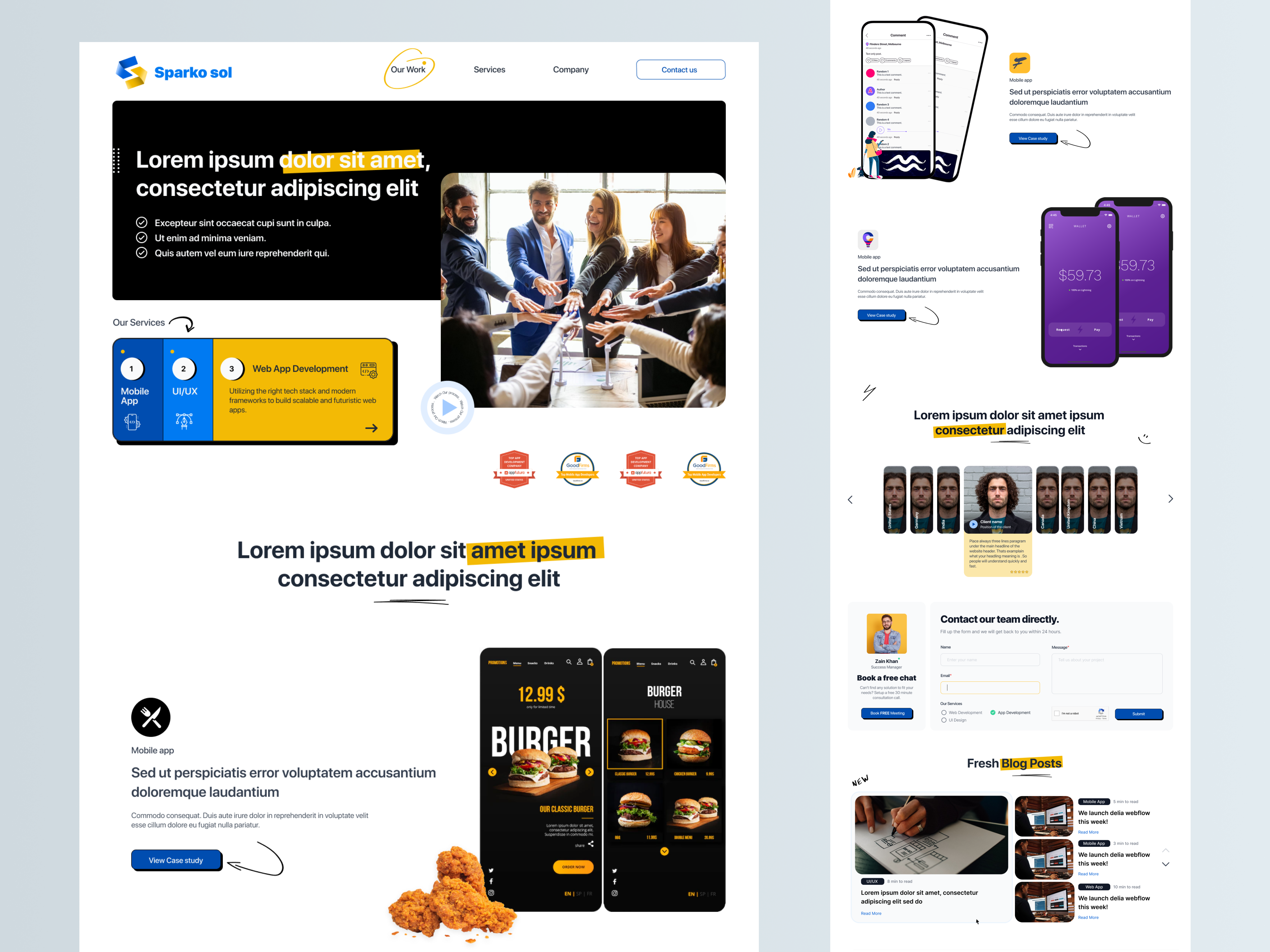 Agency Website User Interface Design By Usmanвљўпёџ On Dribbble