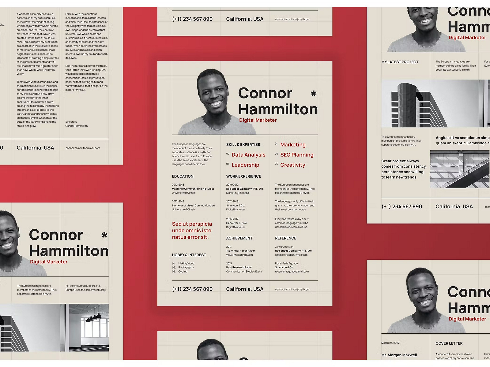CV Resume Template - Classic Swiss Style by Design My CV on Dribbble