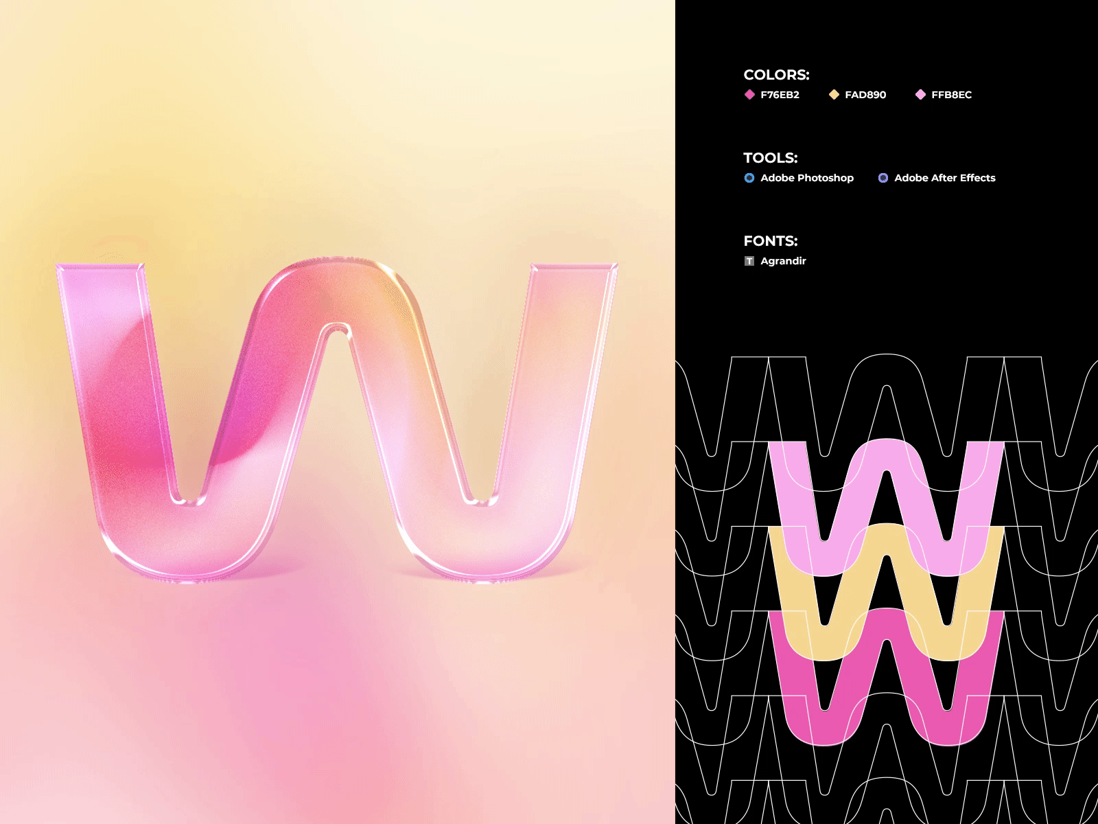 Gradient letter by Azorina on Dribbble