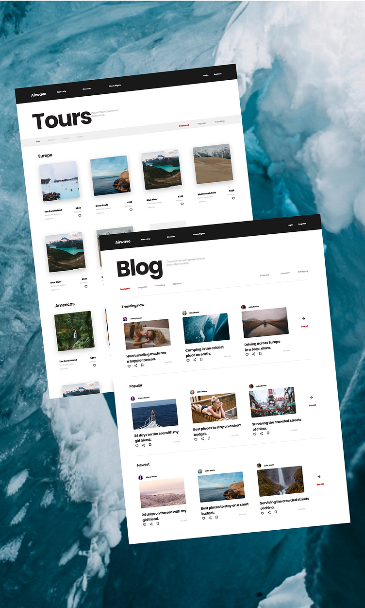 Airwave Travelling App Design by Xlent Studio: UX/UI Design Agency on ...