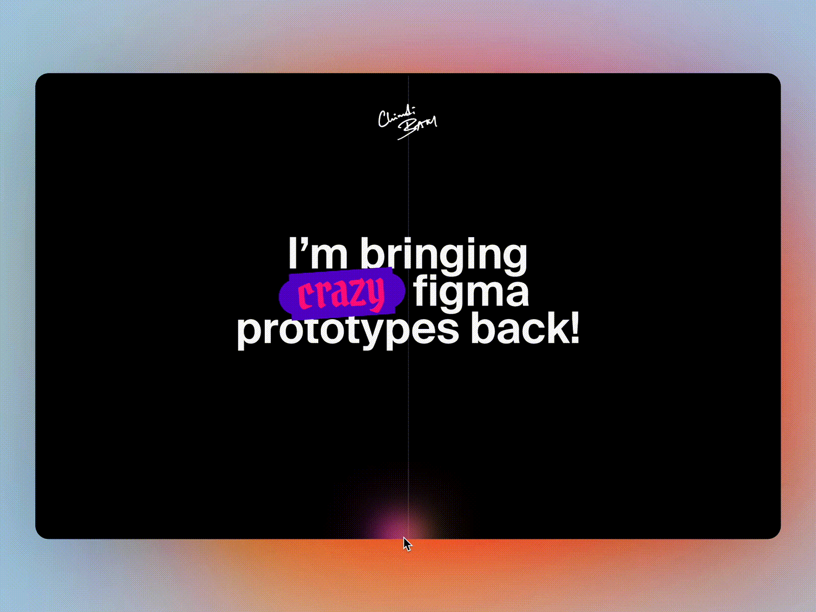 Landing page UI with trailing cursor effect - Figma prototype by Chimdindu Chimereze on Dribbble