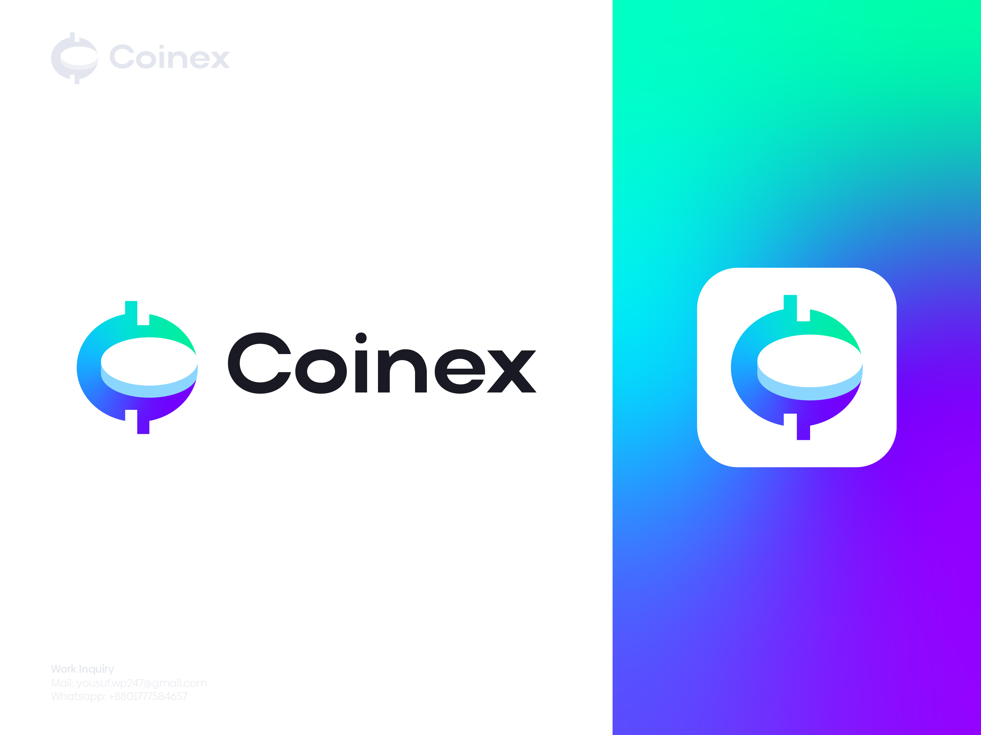 Coinex Brand Identity | Crypto Currency, Payment, DAO Logo by Sumon ...