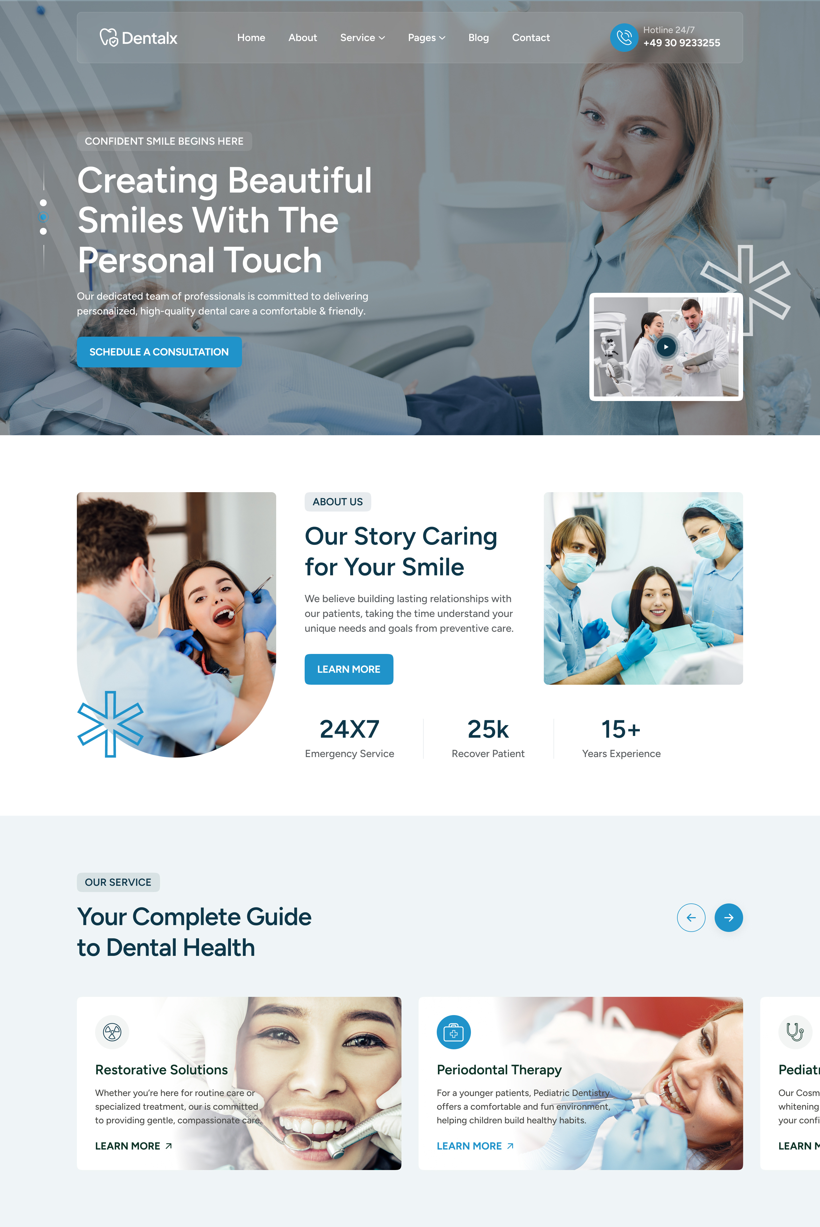 Dental Clinic Website Design by FleexStudio | Web Design Agency on Dribbble