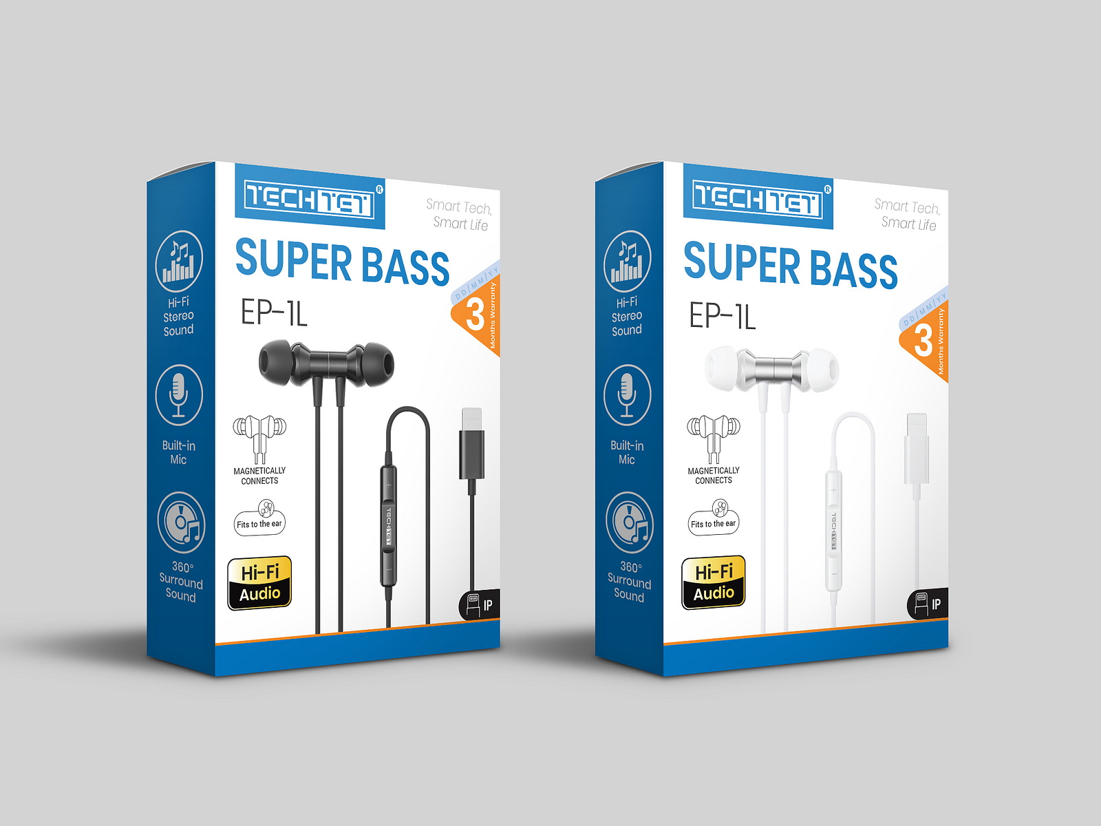 Earphone box packaging design by KAWSAR AHMED on Dribbble