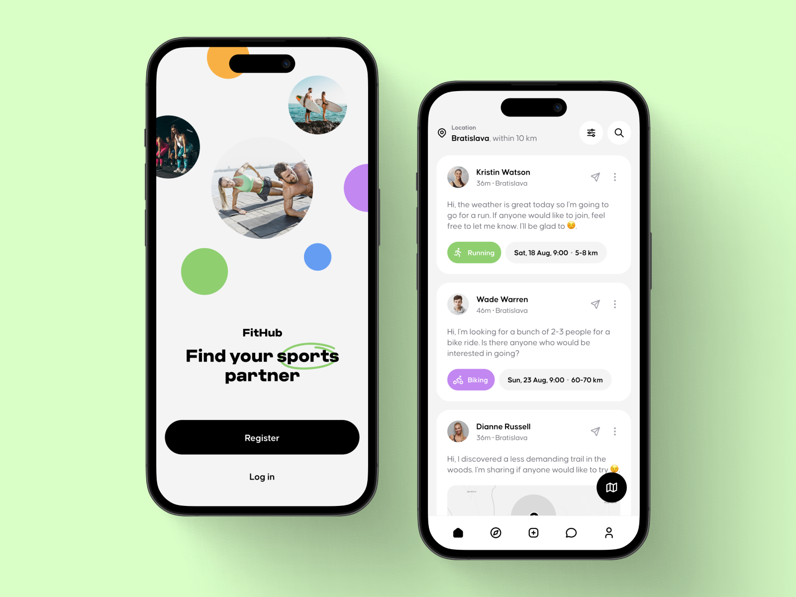 Find your sports partner | Mobile App by Mikuláš Beskyd for Senvio on ...