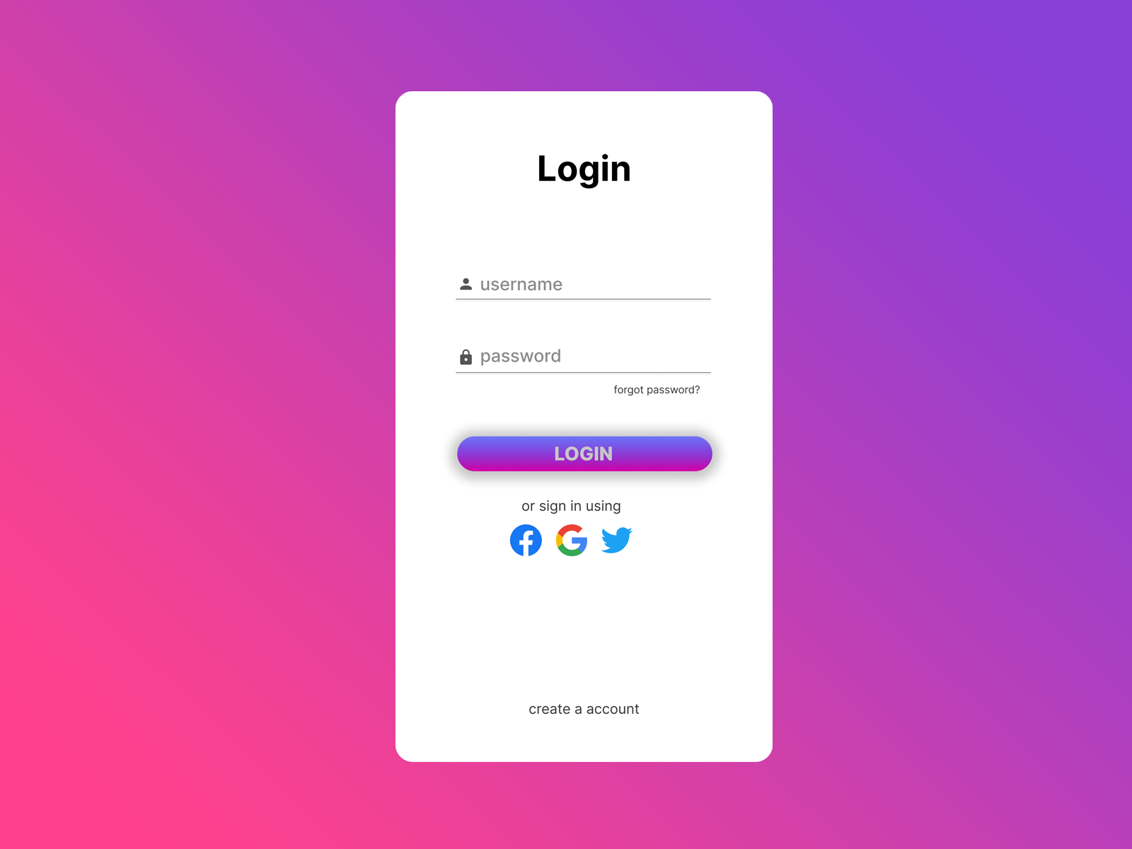 Login Form UI by Rohit P on Dribbble