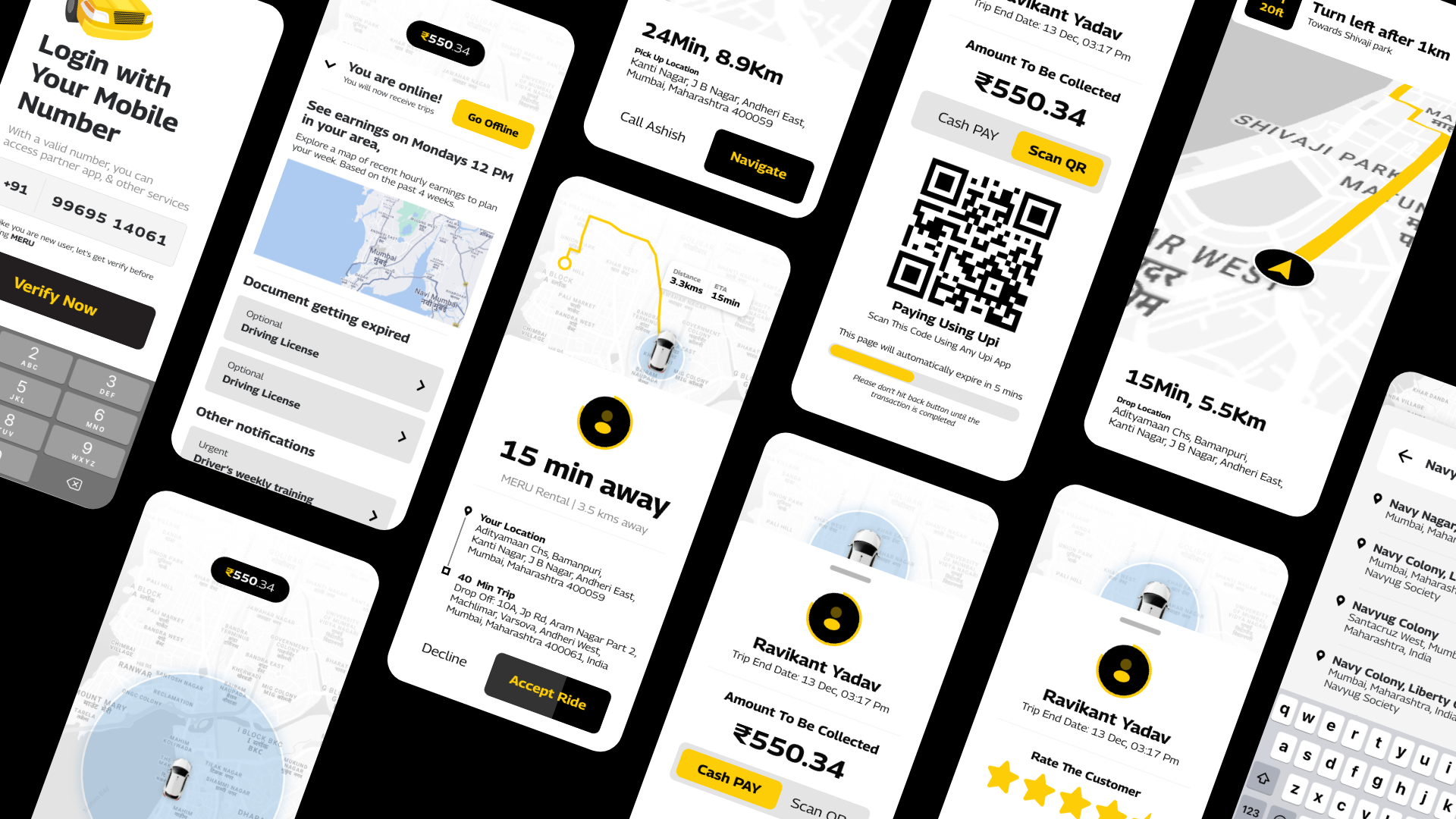 Driver App Design by Ashish Kumar on Dribbble