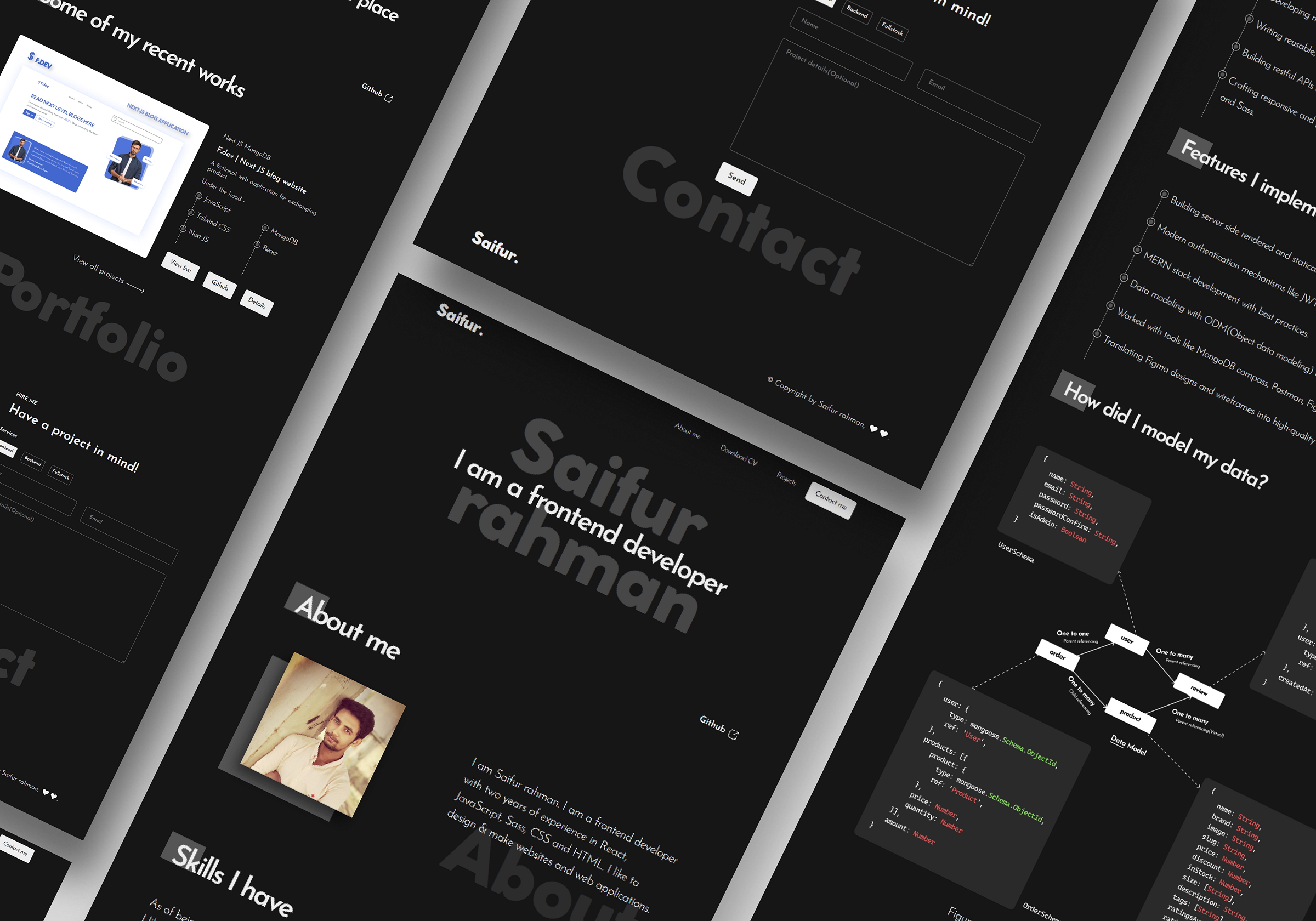Portfolio | React.js Firebase by Saifur rahman on Dribbble