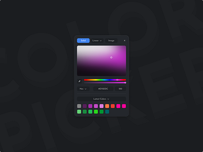 Color Picker UI by ElniñoBass on Dribbble