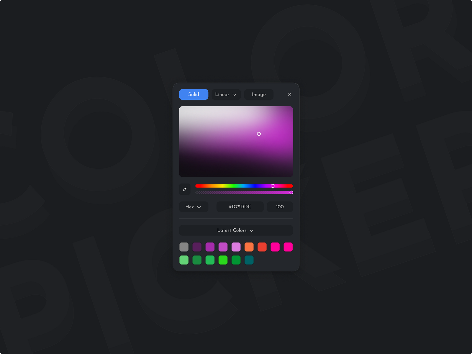 Color Picker UI by ElniñoBass on Dribbble