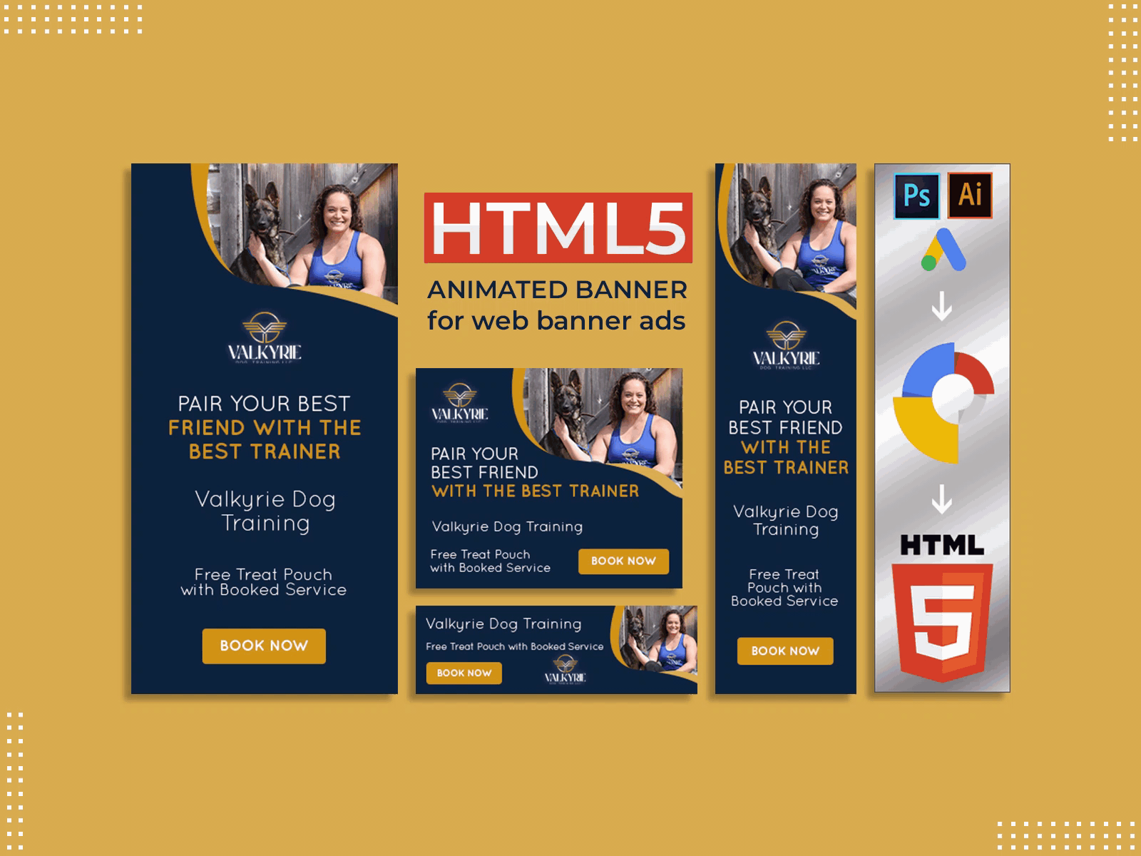 Animated HTML5 Banner Ads | Animated Gifs | Google Ads by Jahirul Islam on Dribbble