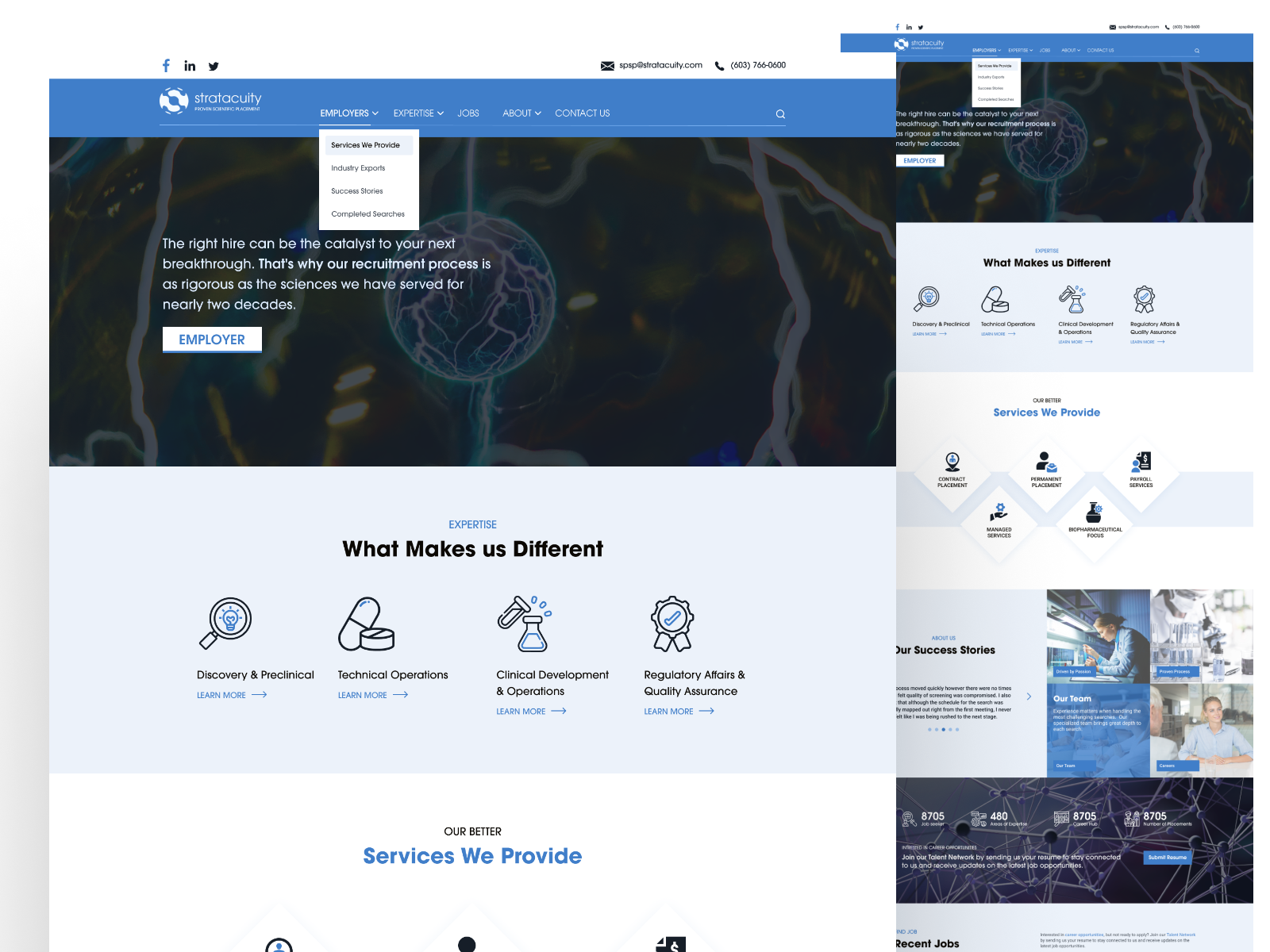 Physiotherapy Employee Placement Website Design by Khushbu Tank on Dribbble
