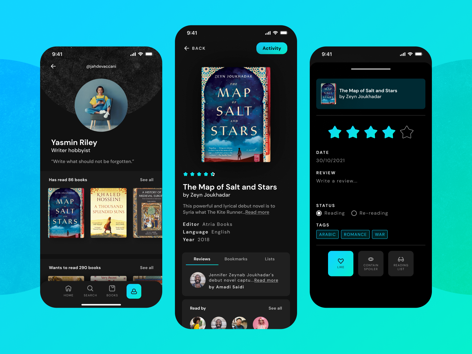 Literature app concept inspired by the brazilian app Skoob by Jahde ...