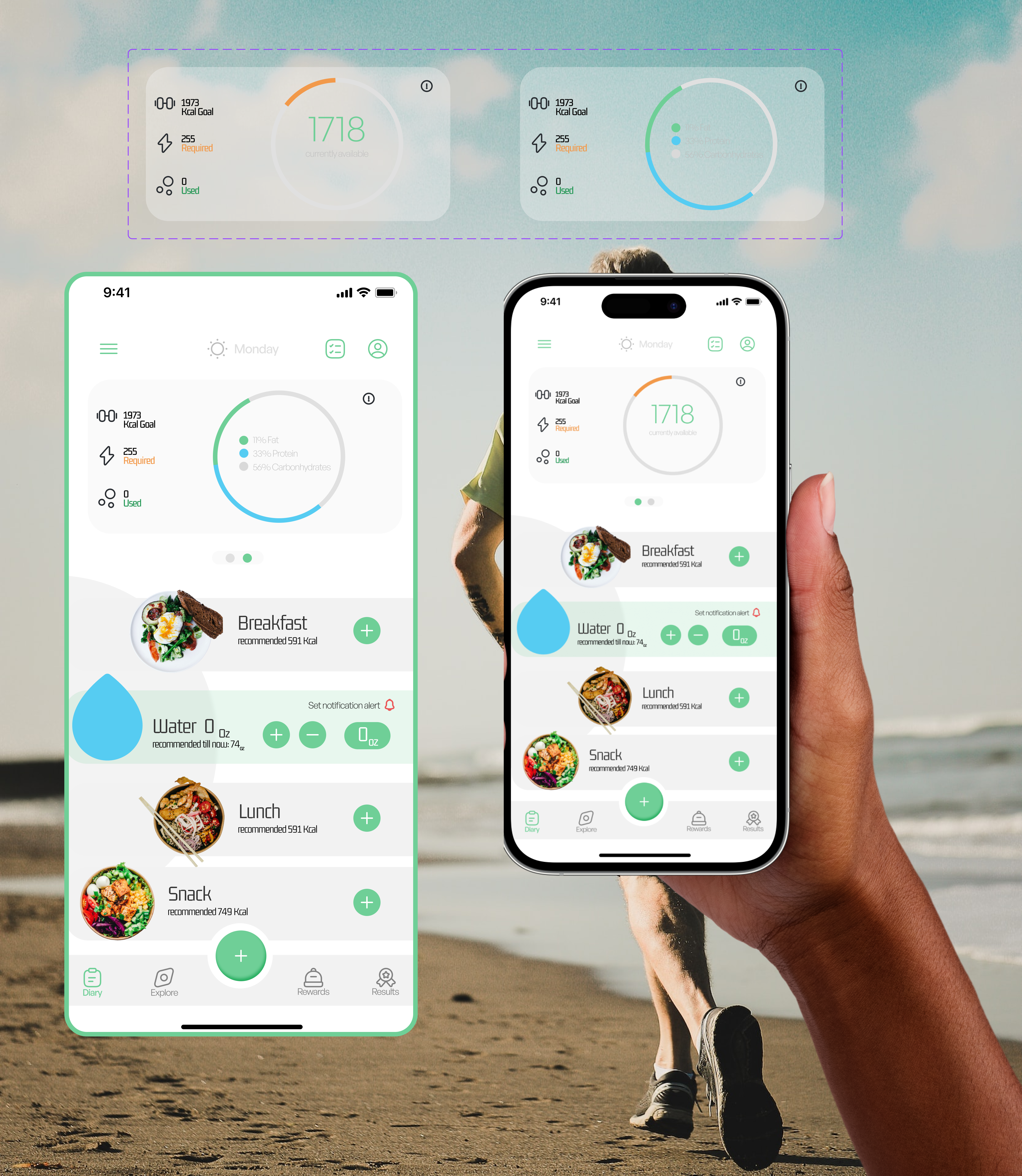 Calories counter & Tracker by George A. Adeyemi on Dribbble