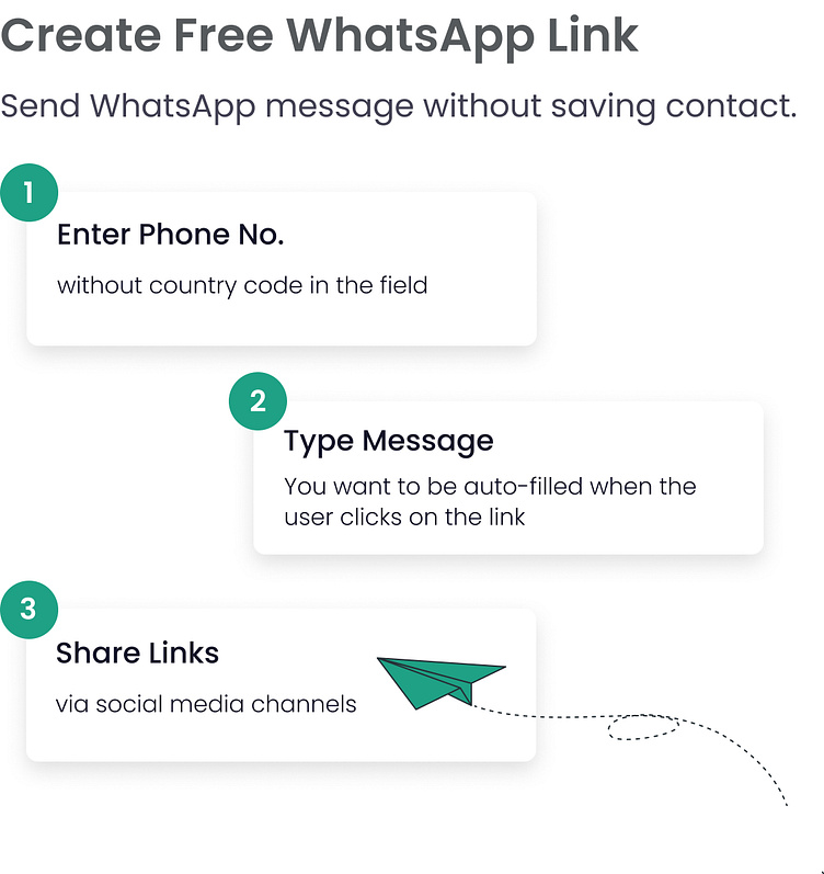 WhatsApp link generator by Growby on Dribbble