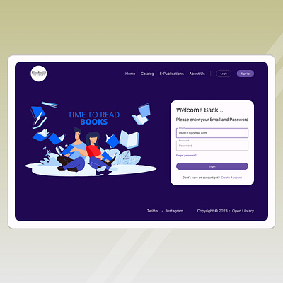 Browse thousands of Library Login images for design inspiration | Dribbble