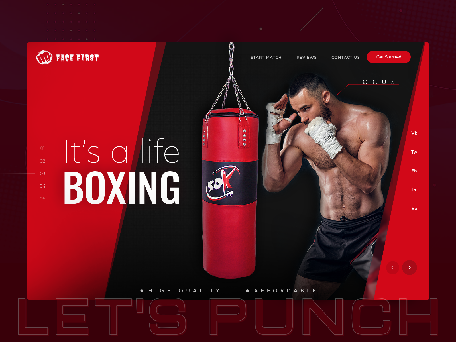 Boxing banner by Tek Chand on Dribbble