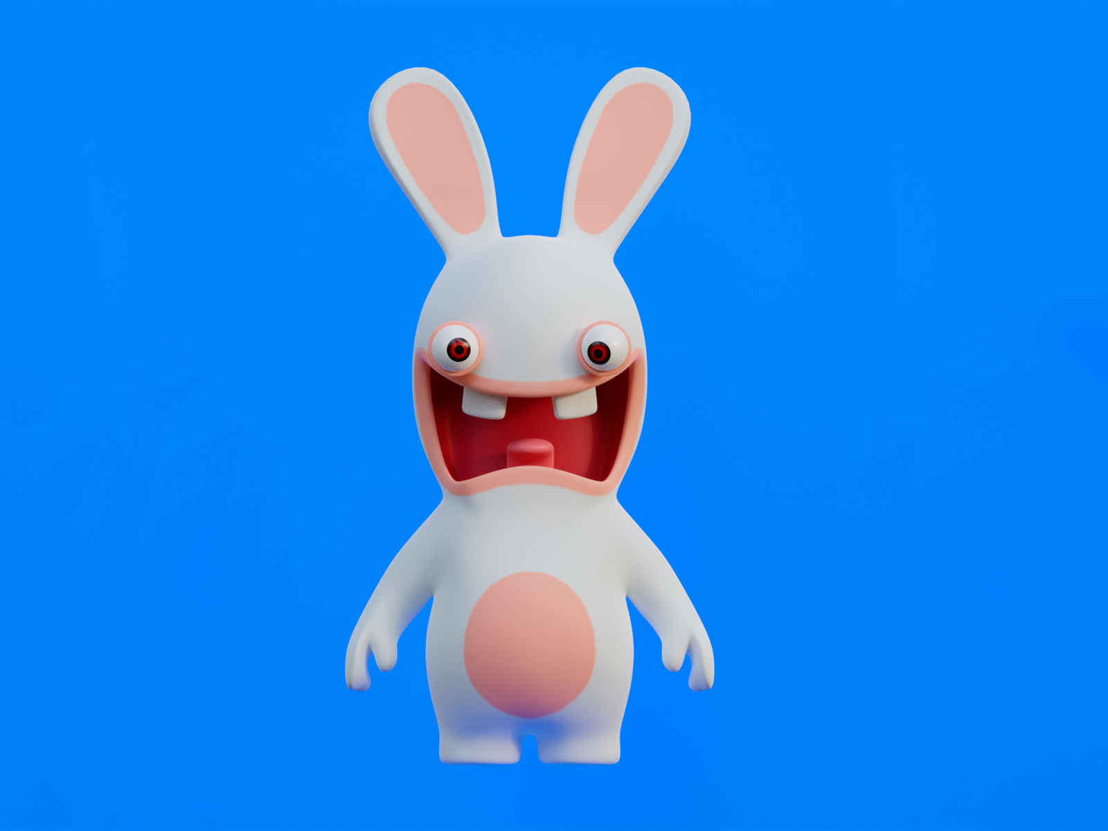 Mad Rabbid 3d model. @best.blender.course by Kristina Grin on Dribbble