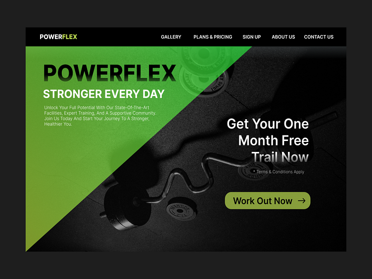 POWERFLEX GYM | Landing Page Design by ZEROC on Dribbble