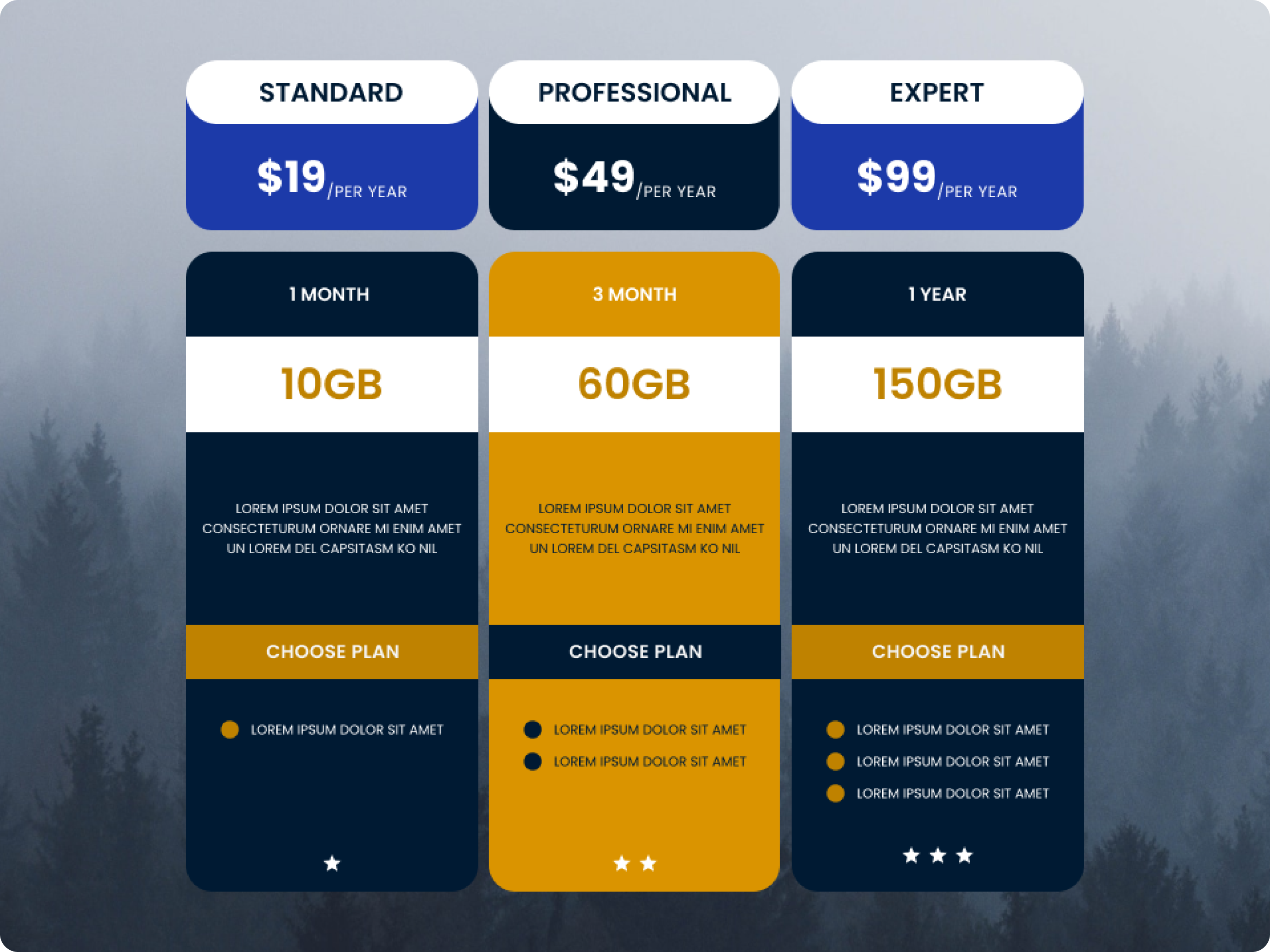 Pricing Plans by Moshahed Somrat on Dribbble