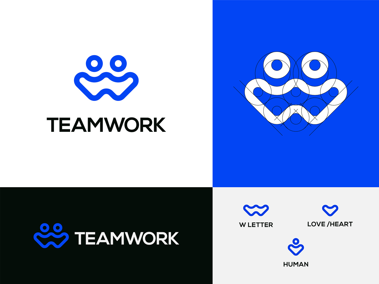 TEAMWORK LOGO DESIGN by MD. PERVEZ HASAN RUBEL on Dribbble