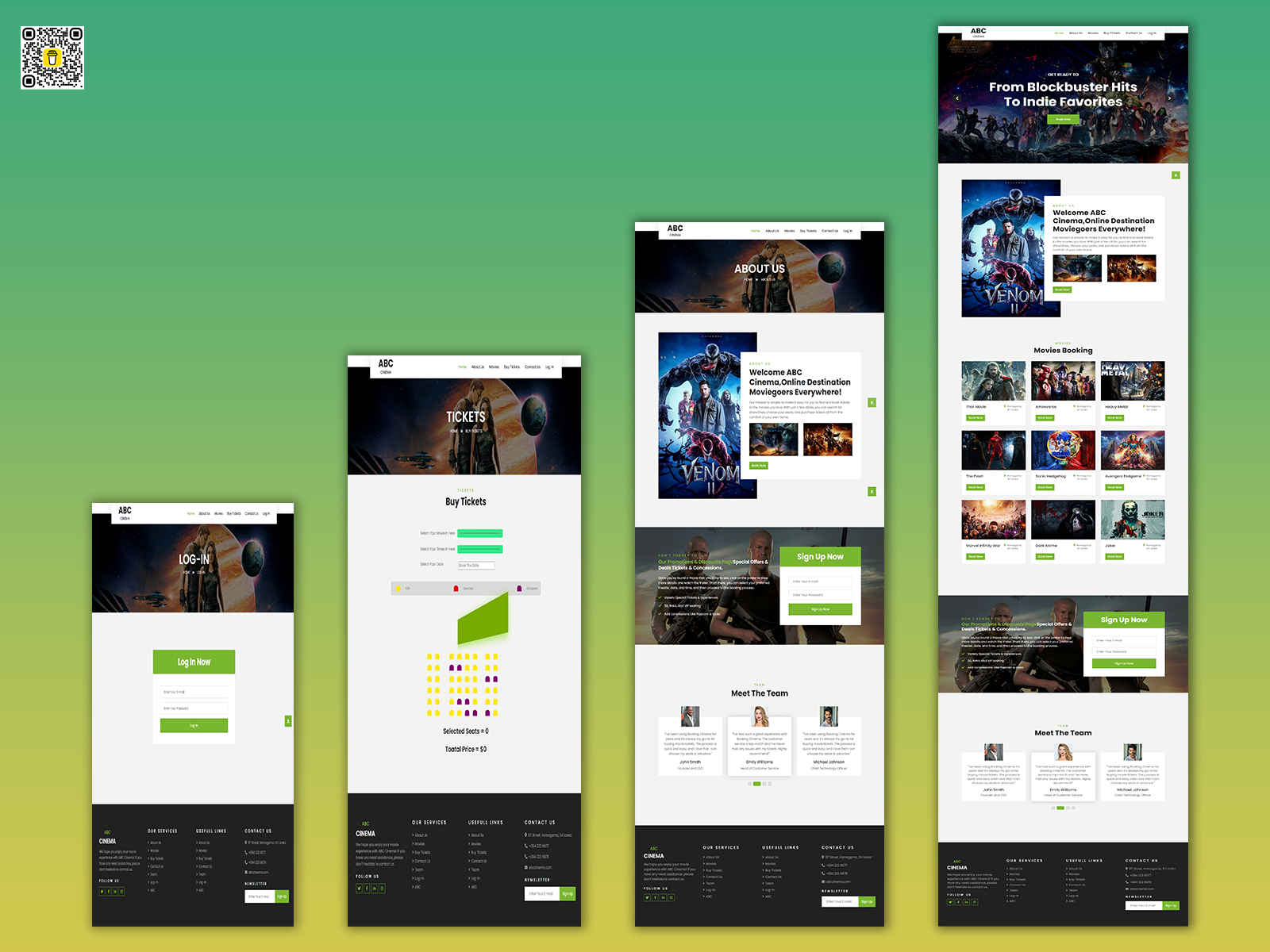 Advanced Movie Booking Web App by CodeShow LapZ on Dribbble